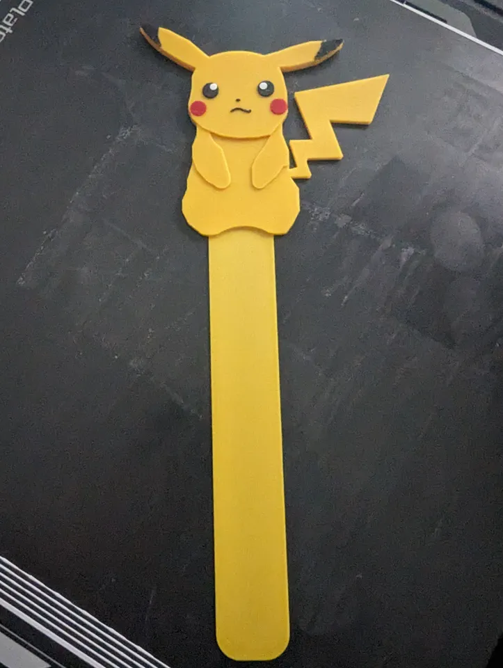 Pikachu_bookmark with radius by Joed | Download free STL model ...