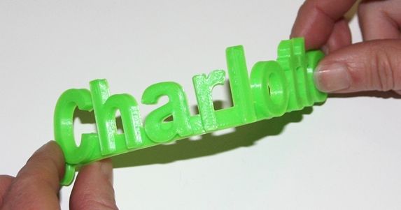 Flexible key/name tag by 3DPS | Download free STL model | Printables.com