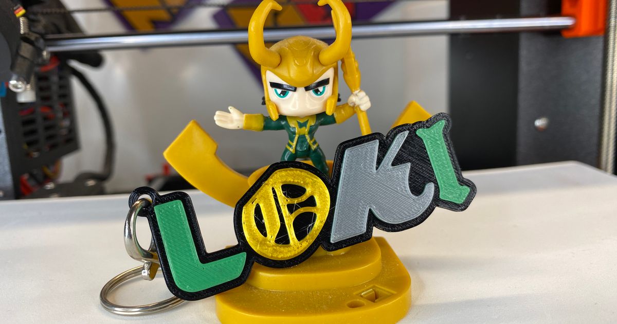 Loki Keychain by nerdyviews | Download free STL model | Printables.com