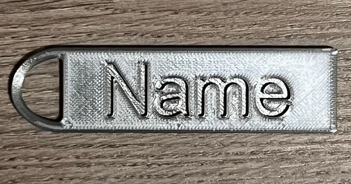 Custom Simple Keychain by JO design | Download free STL model ...