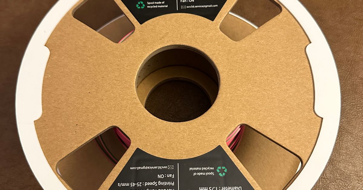 OVV3D 1KG Bambu Lab AMS Cardboard Spool Adapter Ring by Todd D ...