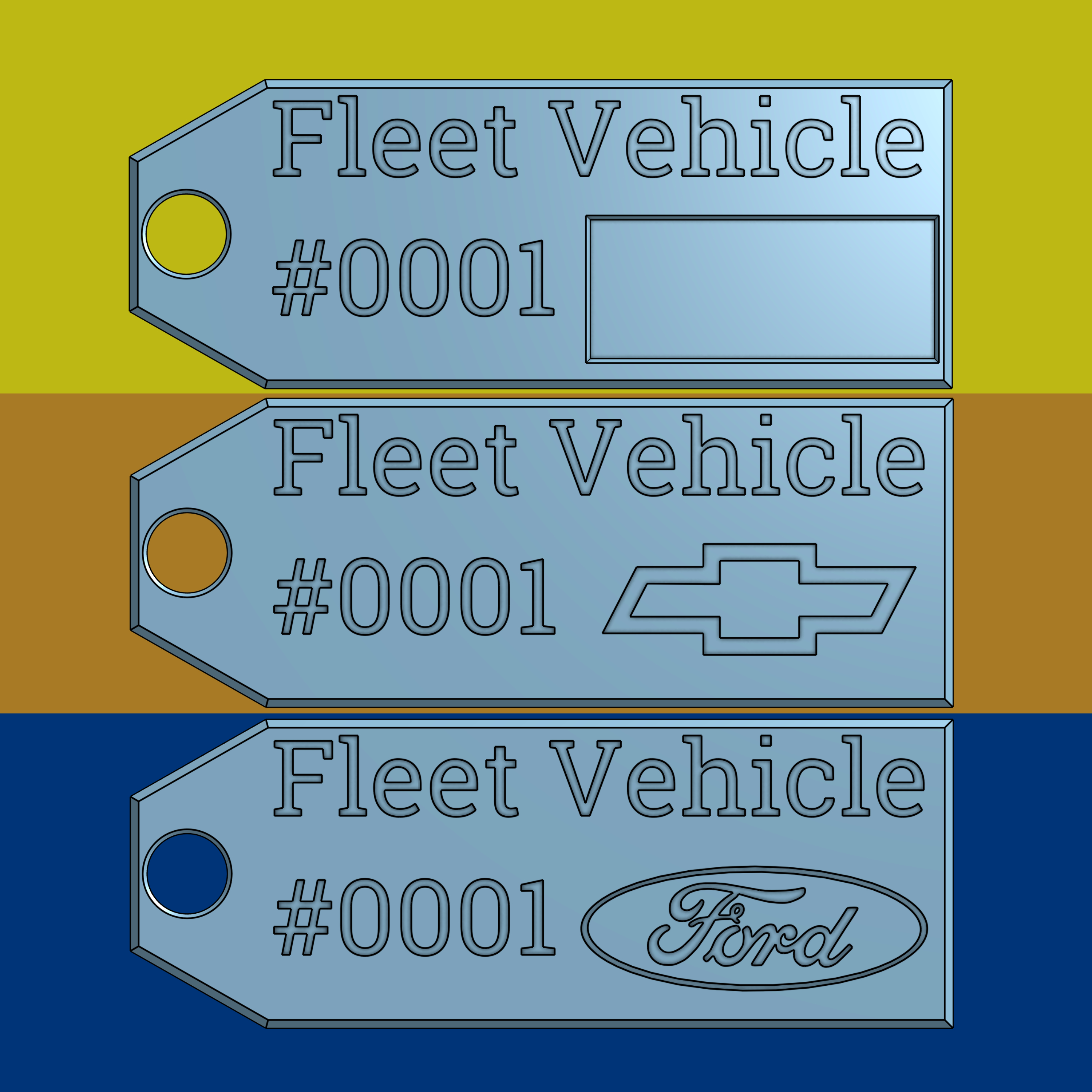 Fleet Vehicle Tags (Ford, Chevy, Kia & Blank) by MaxTheSpy | Download ...