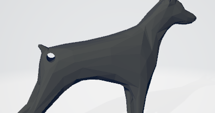 Low Poly Doberman Keychain / Dobermann Key / Dog Keychain by Leow ...
