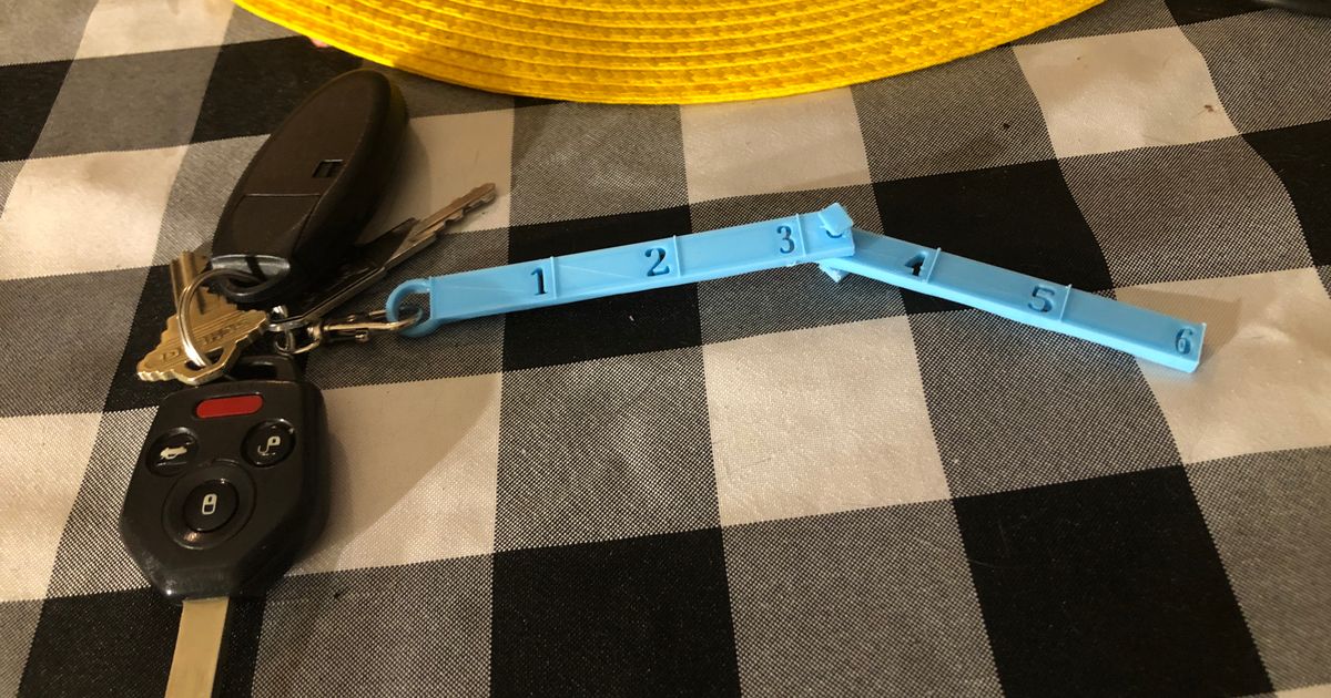 Ruler Key Accessory by Ronen Klimczak | Download free STL model ...