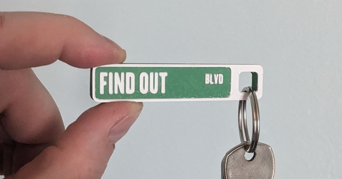 FAFO Keychain (Customizable Too!) by MrGreaterThan | Download free STL ...