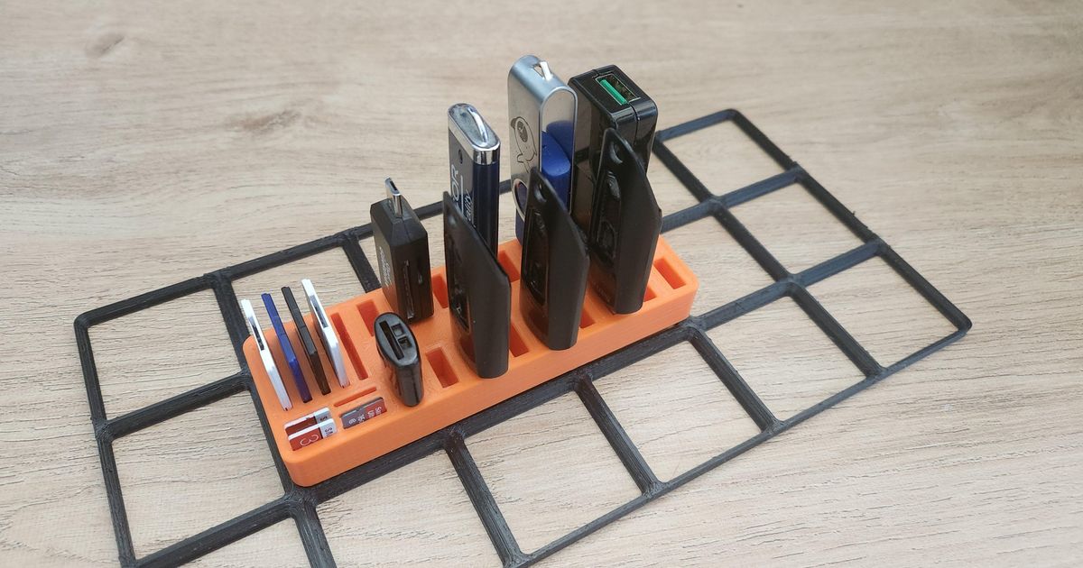 Gridfinity USB/SD Card Holder by Pangit99 | Download free STL model ...