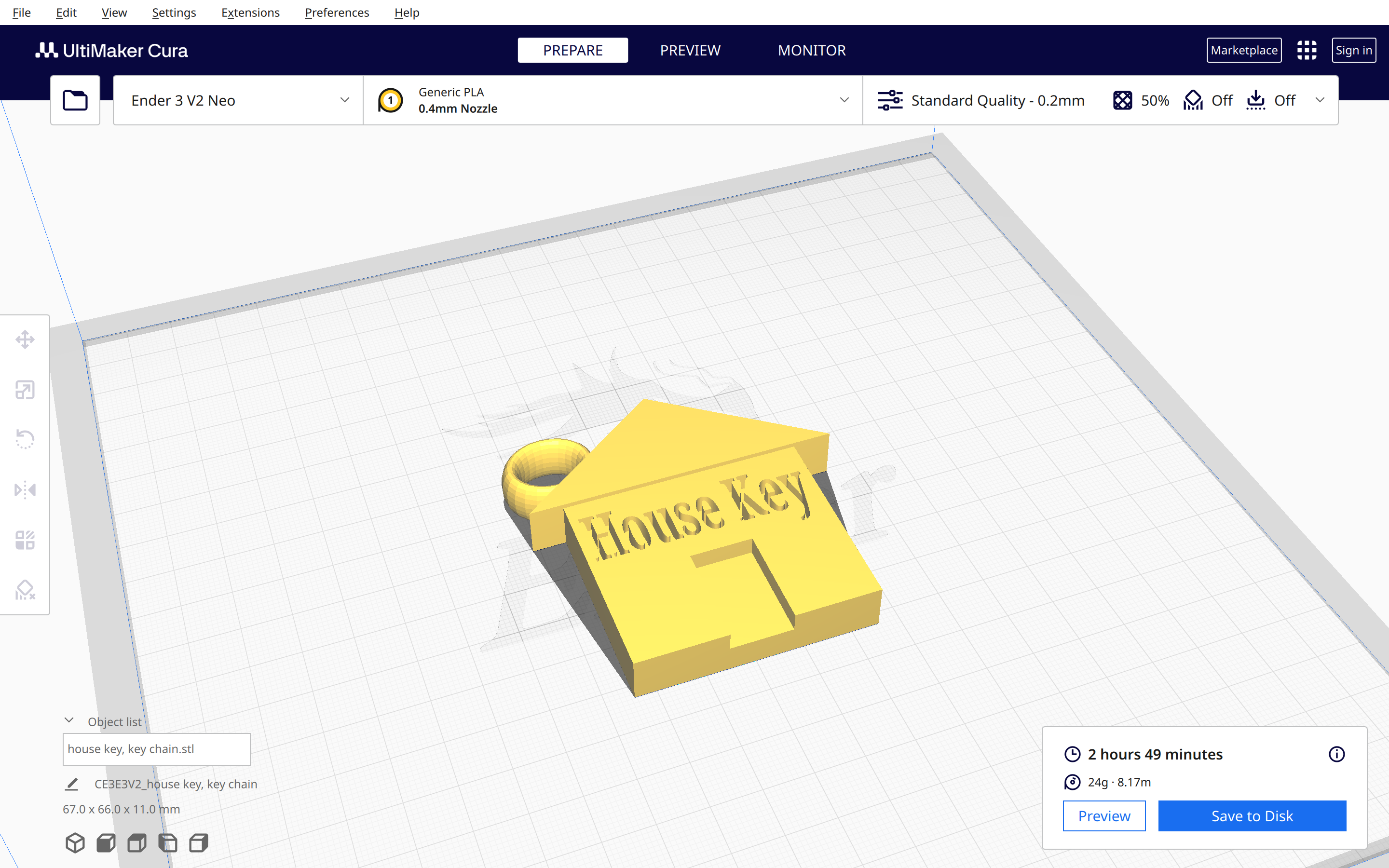 House Key, key tag by SandTrail03 | Download free STL model ...