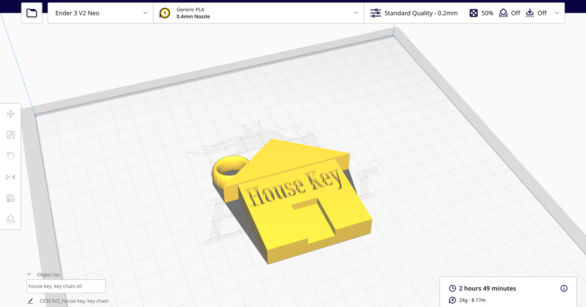 House Key, key tag by SandTrail03 | Download free STL model ...