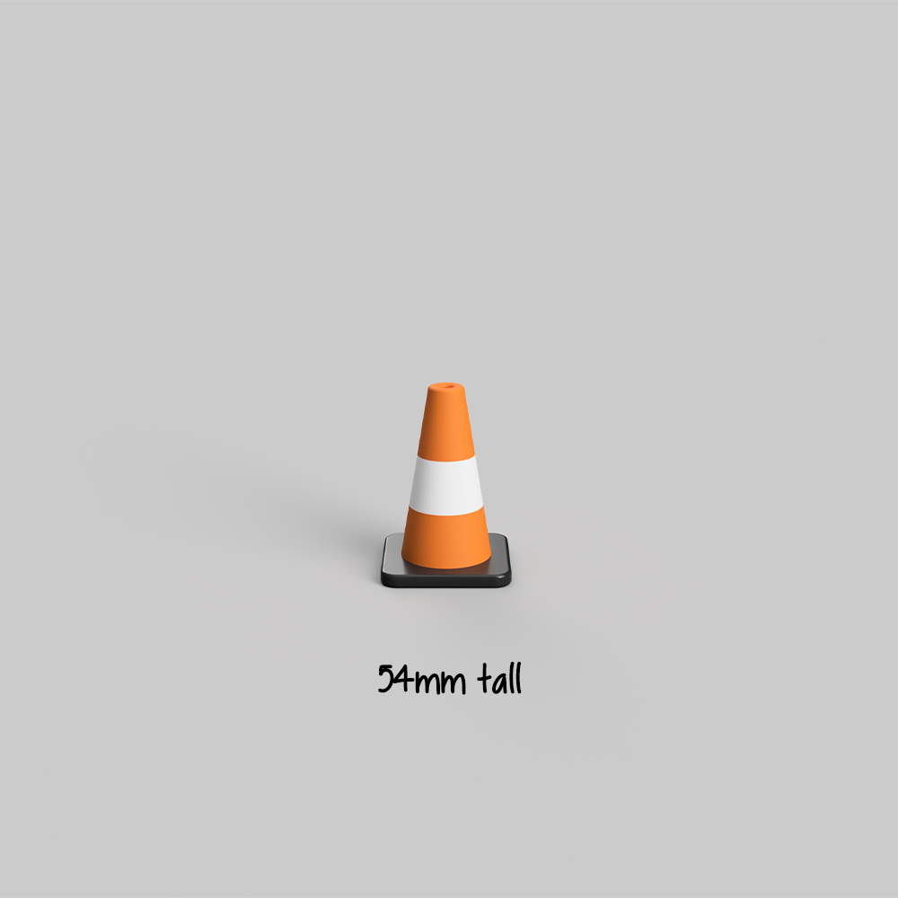 Modular Traffic/Construction Cone (Tabletop Miniatures) by Whadup ...