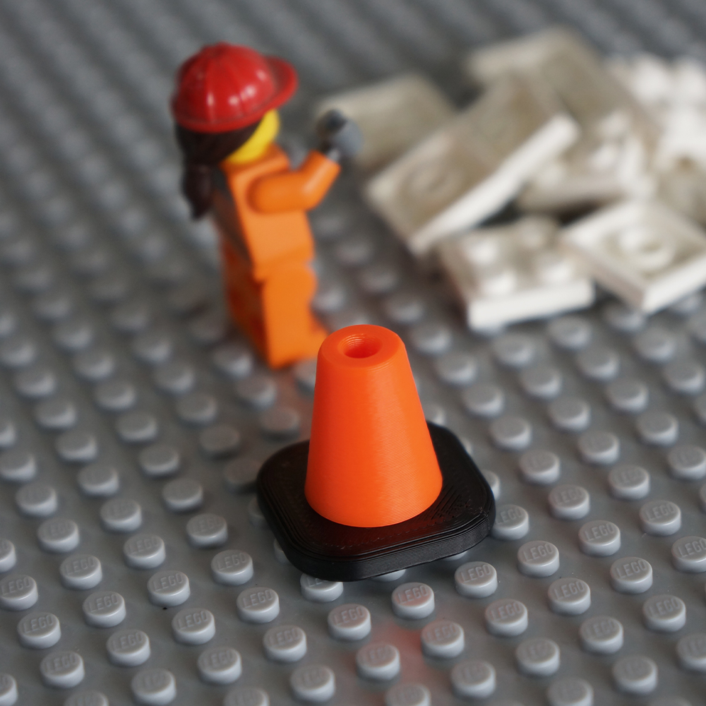 Modular Traffic/Construction Cone (Tabletop Miniatures) by Whadup ...