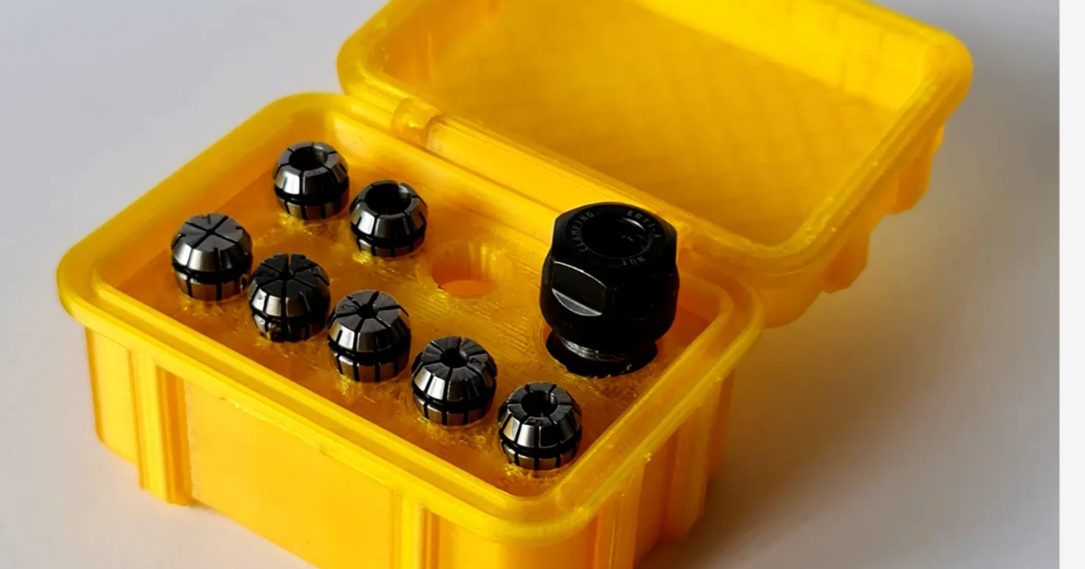 Rugged box insert for CNC Collets by tony | Download free STL model ...