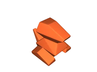 Low-poly Porygon by Agustin Arroyo | Download free STL model ...