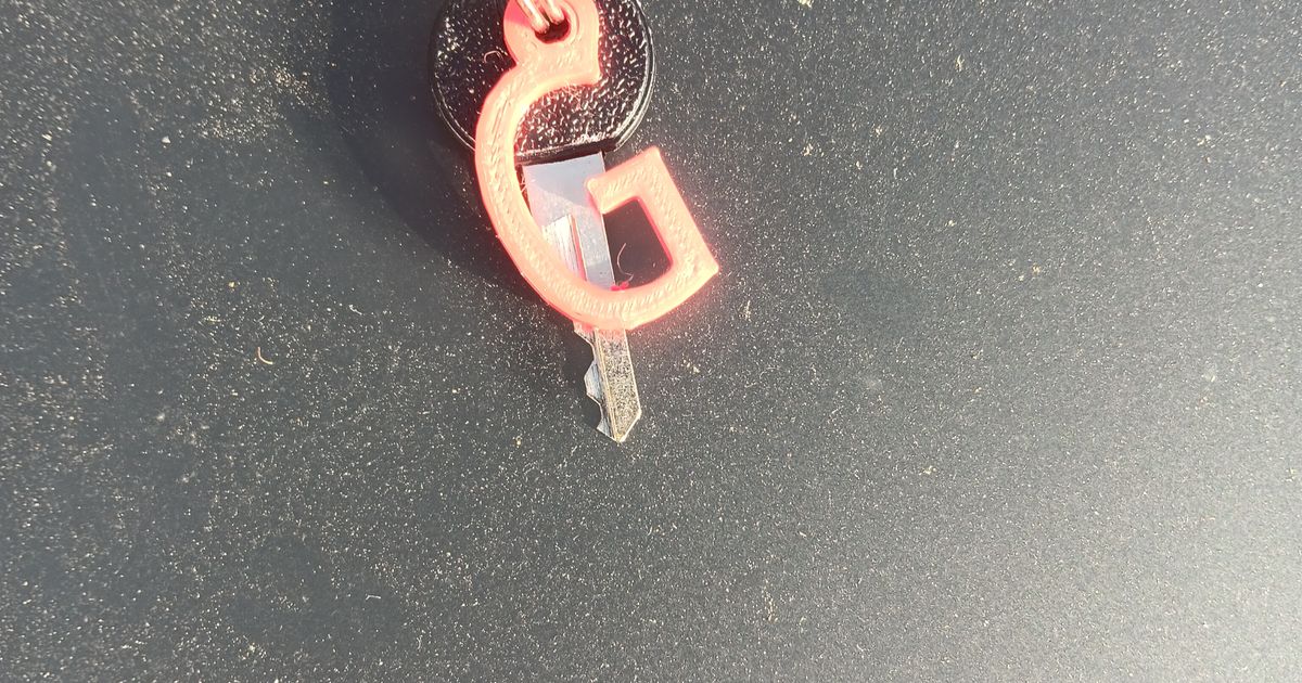 letters for keychain by runningturtle08 | Download free STL model ...