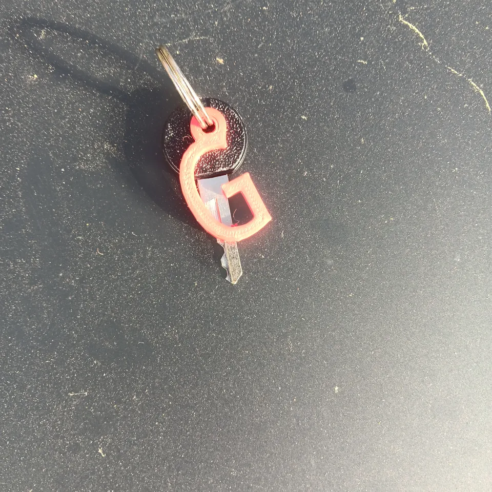 letters for keychain by runningturtle08 | Download free STL model ...