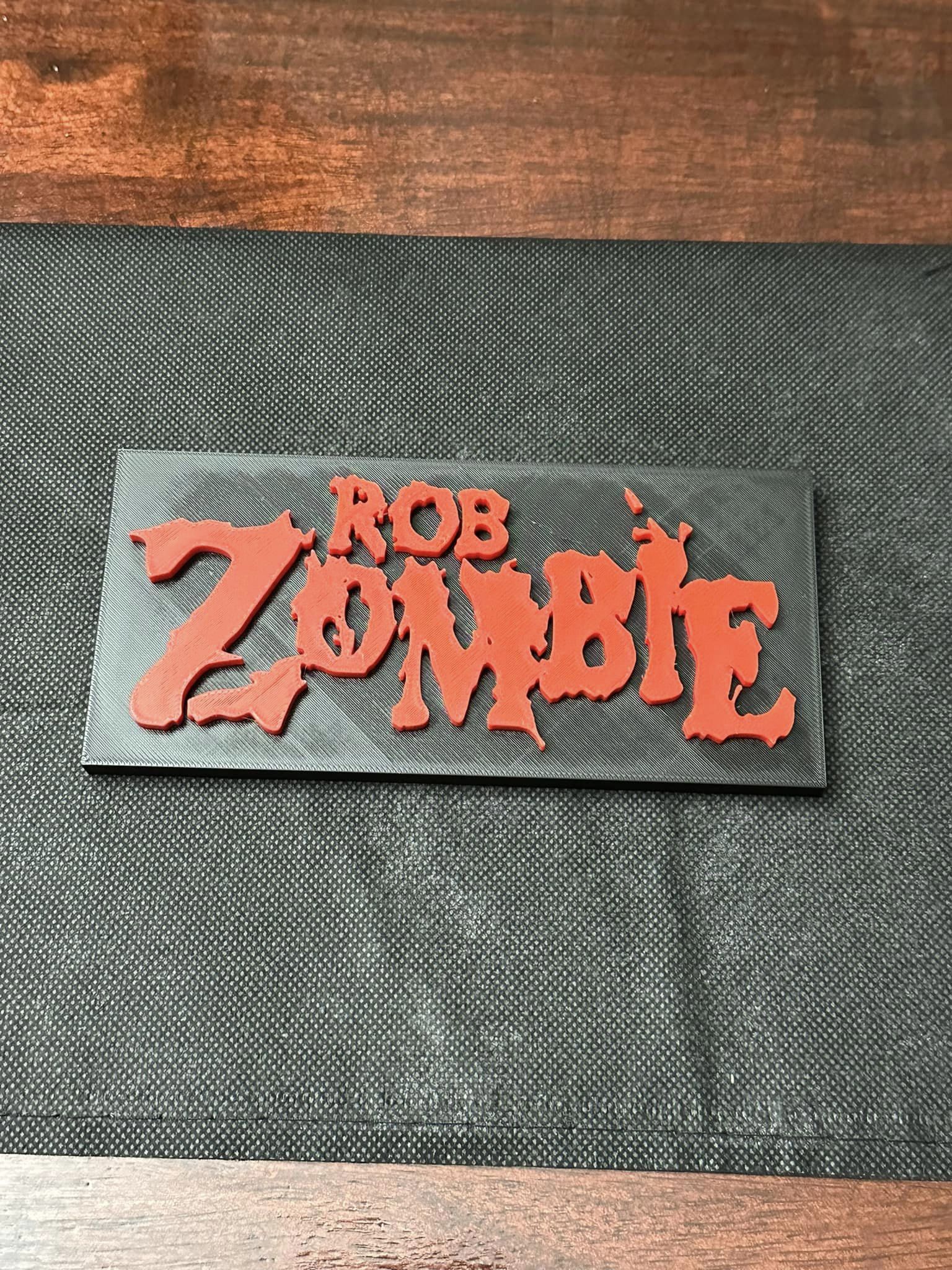 Rob Zombie band sign by rsnider2 | Download free STL model | Printables.com