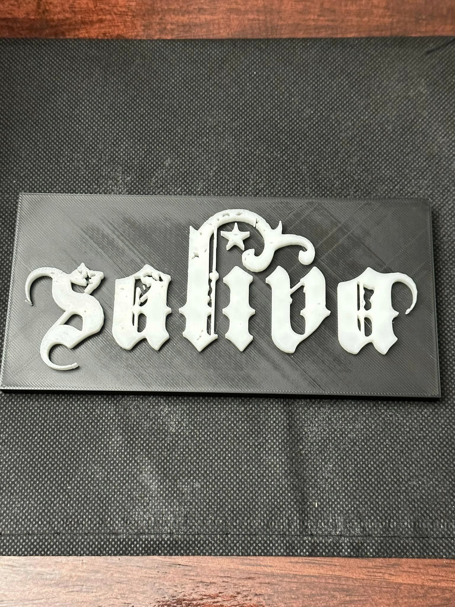 Saliva Band Sign by rsnider2 | Download free STL model | Printables.com