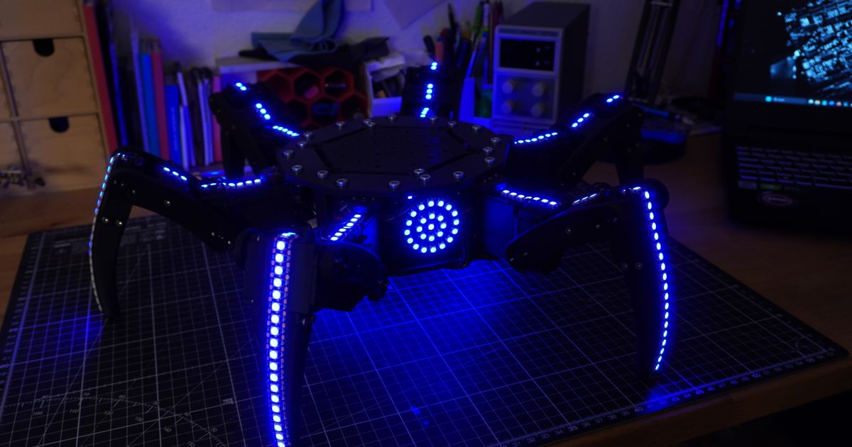 3D Printed Hexapod by Sir Kuhnhero | Download free STL model ...