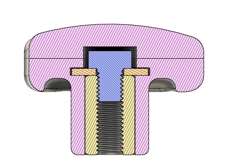 Knob with M8 inside thread by Bas | Download free STL model ...