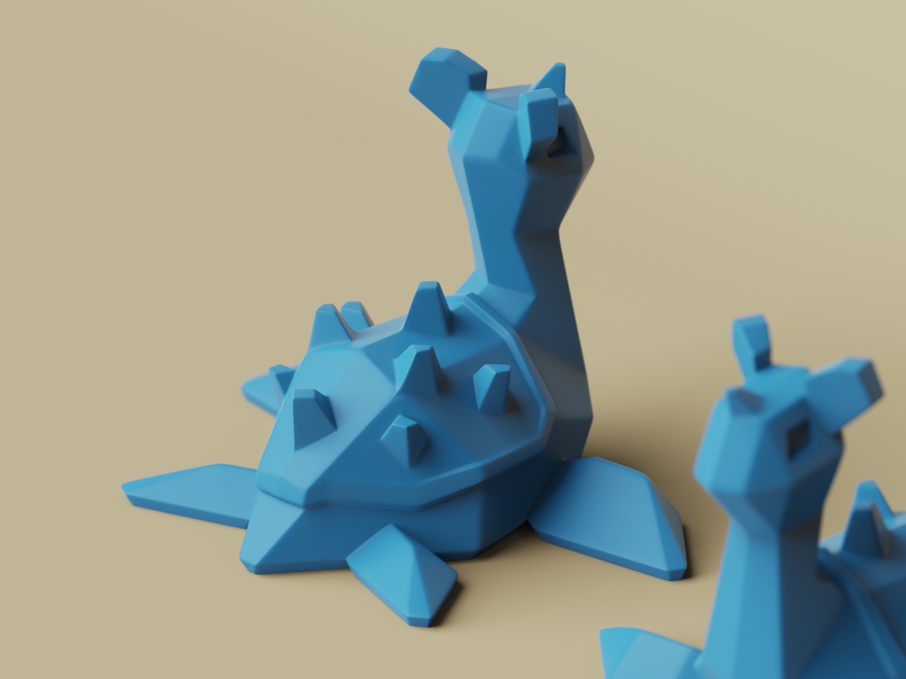 Low-poly Lapras by Agustin Arroyo | Printables Store