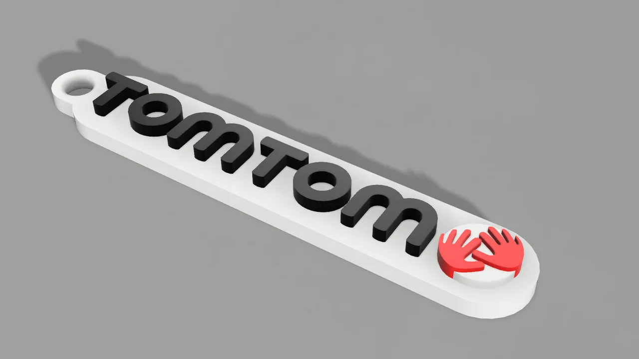 TomTom logo Keychain by Bishop87 | Download free STL model | Printables.com