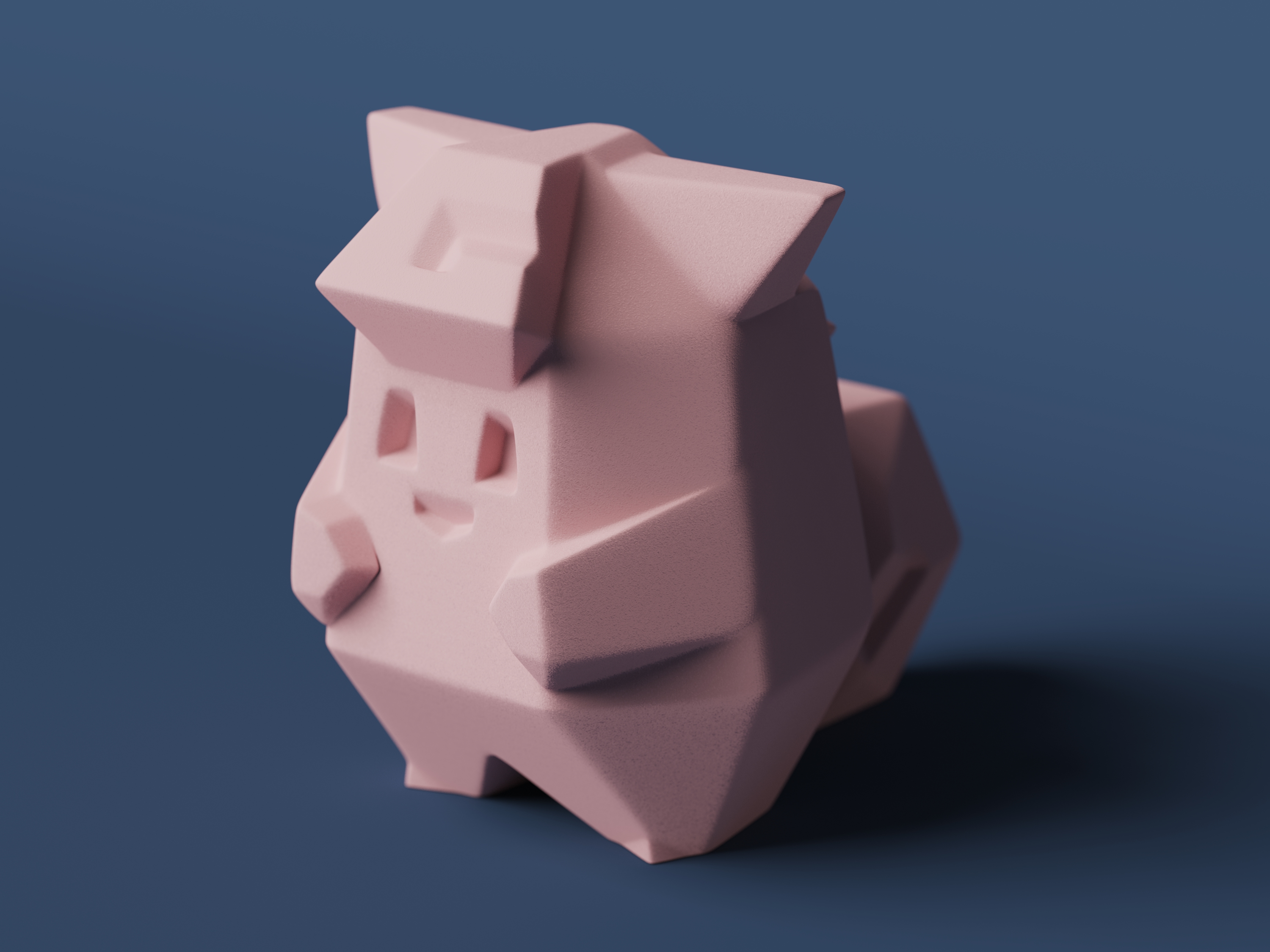 Low-poly Clefairy by Agustin Arroyo | Printables Store