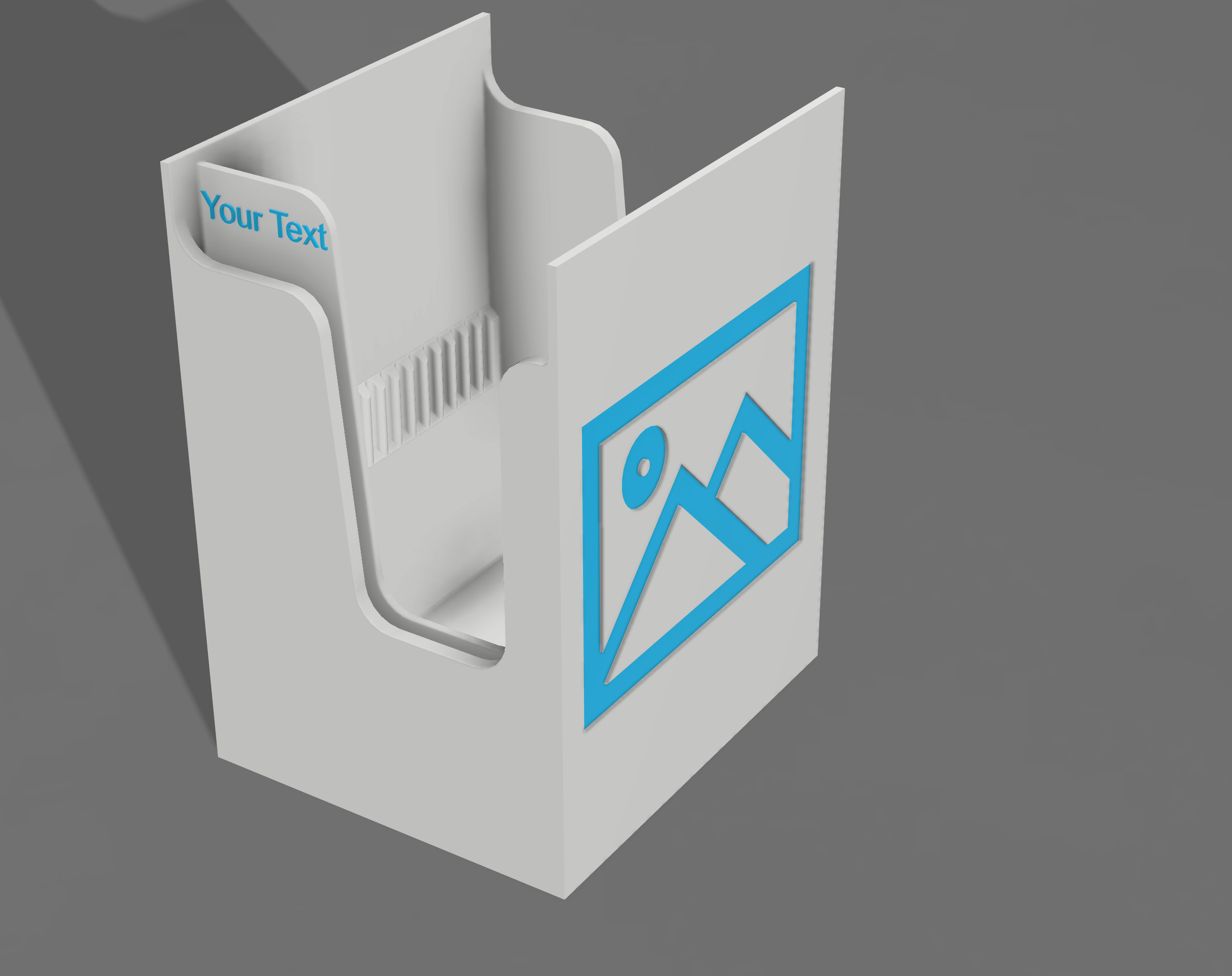 Card Tray, Parametric with Divider by MrMesh | Download free STL model ...