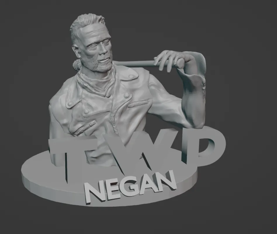 Negan busta TWD by Marekp | Download free STL model | Printables.com