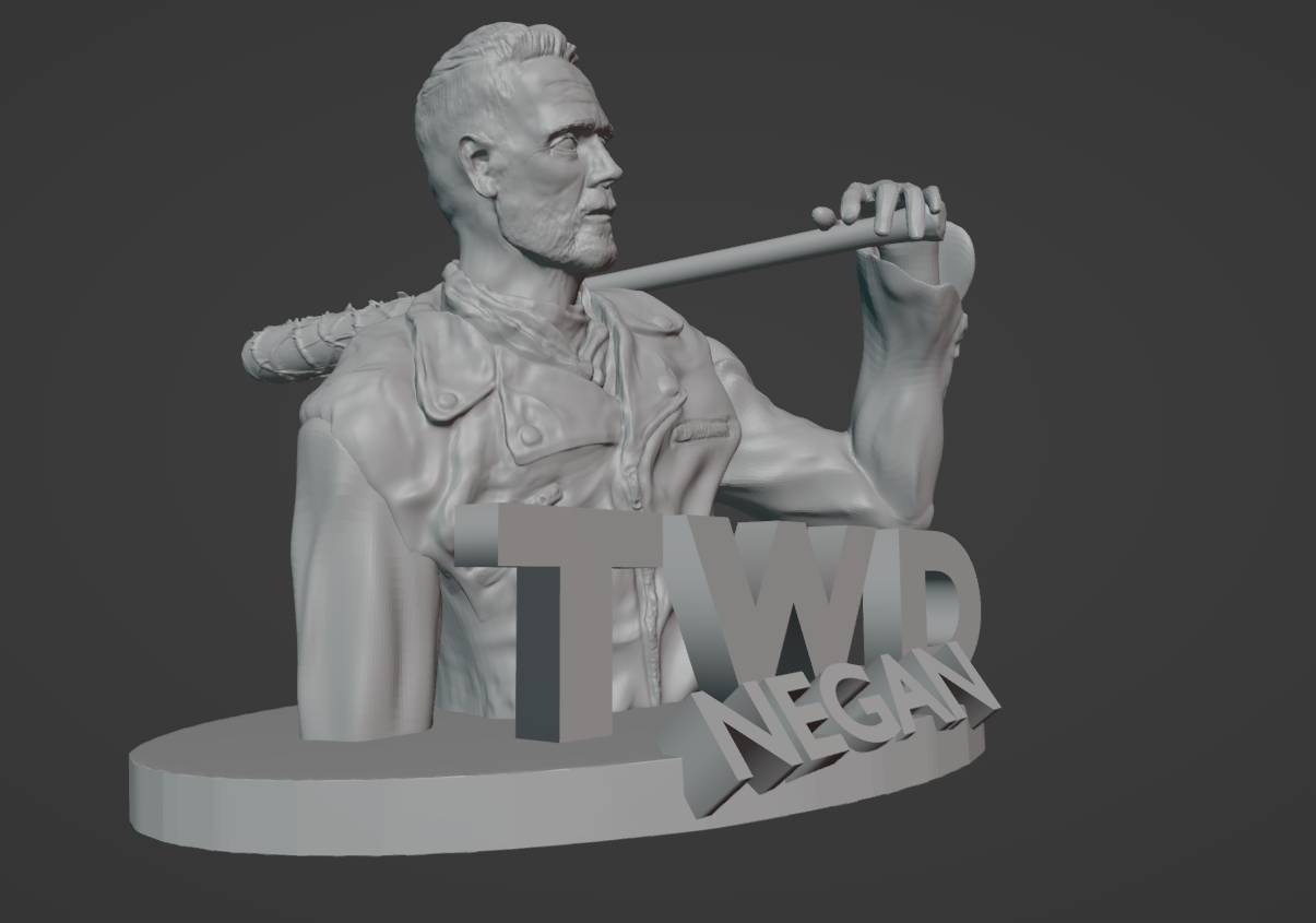 Negan busta TWD by Marekp | Download free STL model | Printables.com