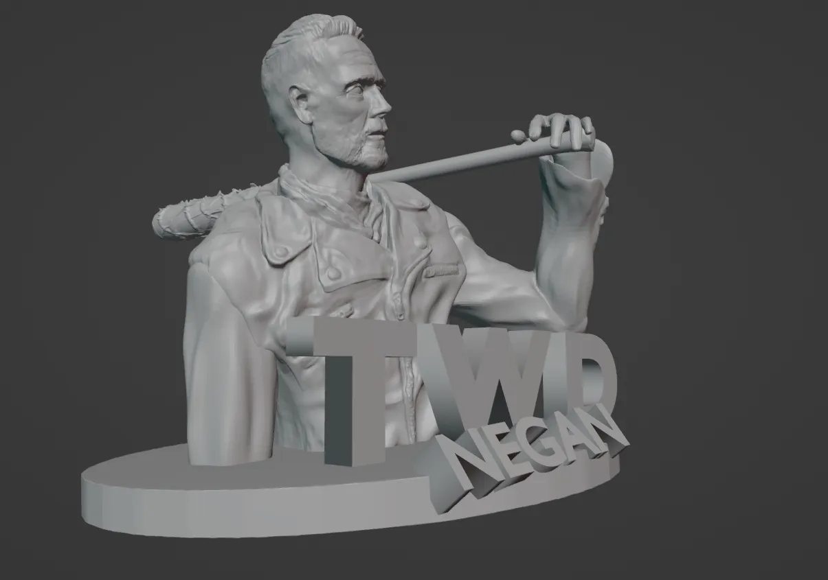 Negan busta TWD by Marekp | Download free STL model | Printables.com