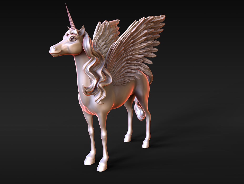 Majestic Alicorn (Flying Unicorn) by FatesEnd | Download free STL model ...