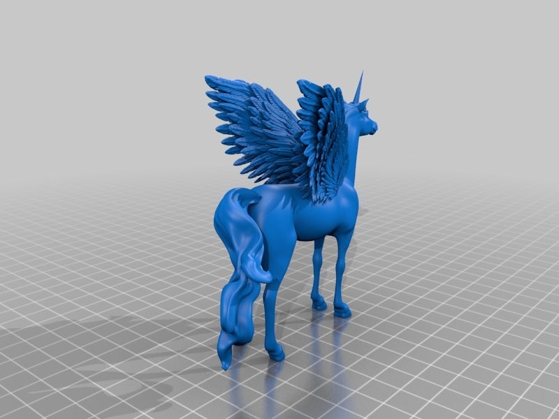 Majestic Alicorn (Flying Unicorn) by FatesEnd | Download free STL model ...