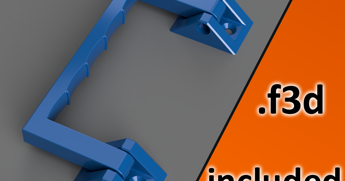 Toolbox Handle Parametric By Mrmesh Download Free Stl Model