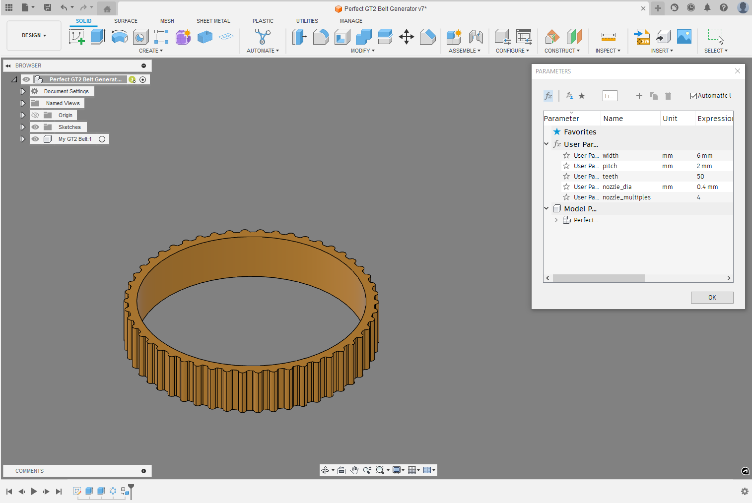 Perfect Belt Generator | GT2 Timing Belts par John, CTO of Rack ...