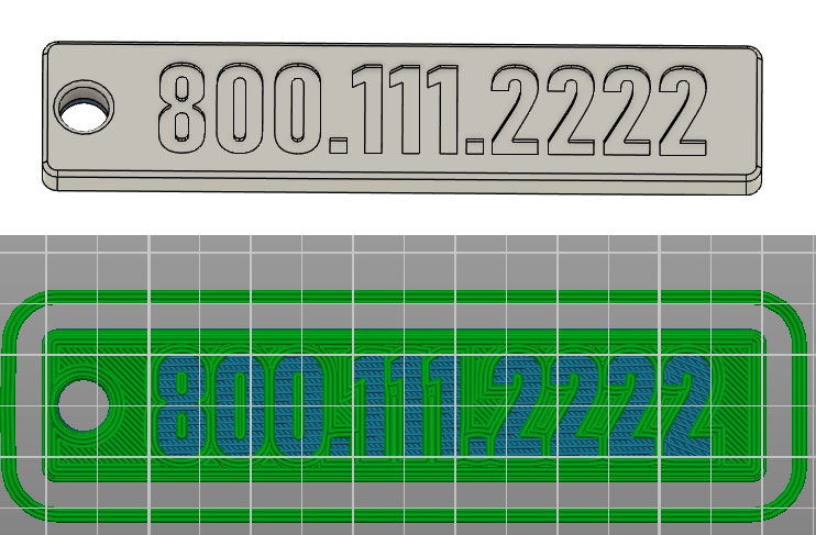 Car Numberplate Key Tag by OpenDelta | Download free STL model ...