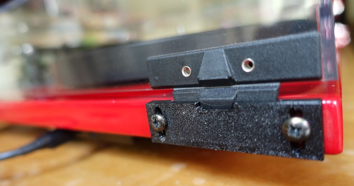 Rega Planar turntable extended hinge holder by Andreagattonero ...