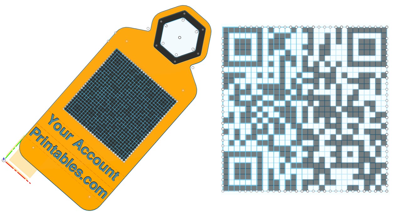 QR Code Keychain by ElectricMagpie | Download free STL model ...