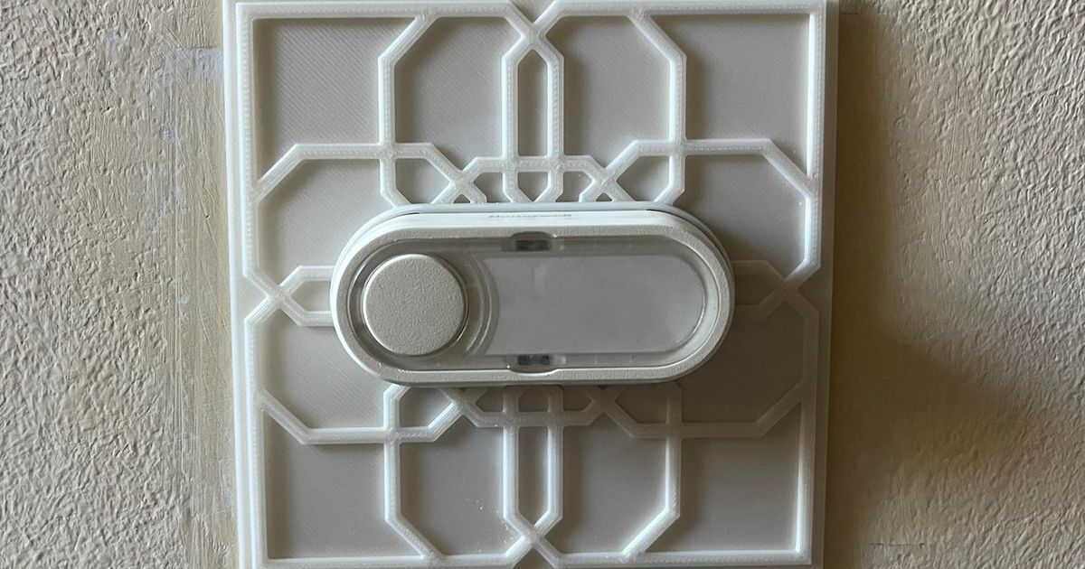Honeywell doorbell frame by noti | Download free STL model | Printables.com