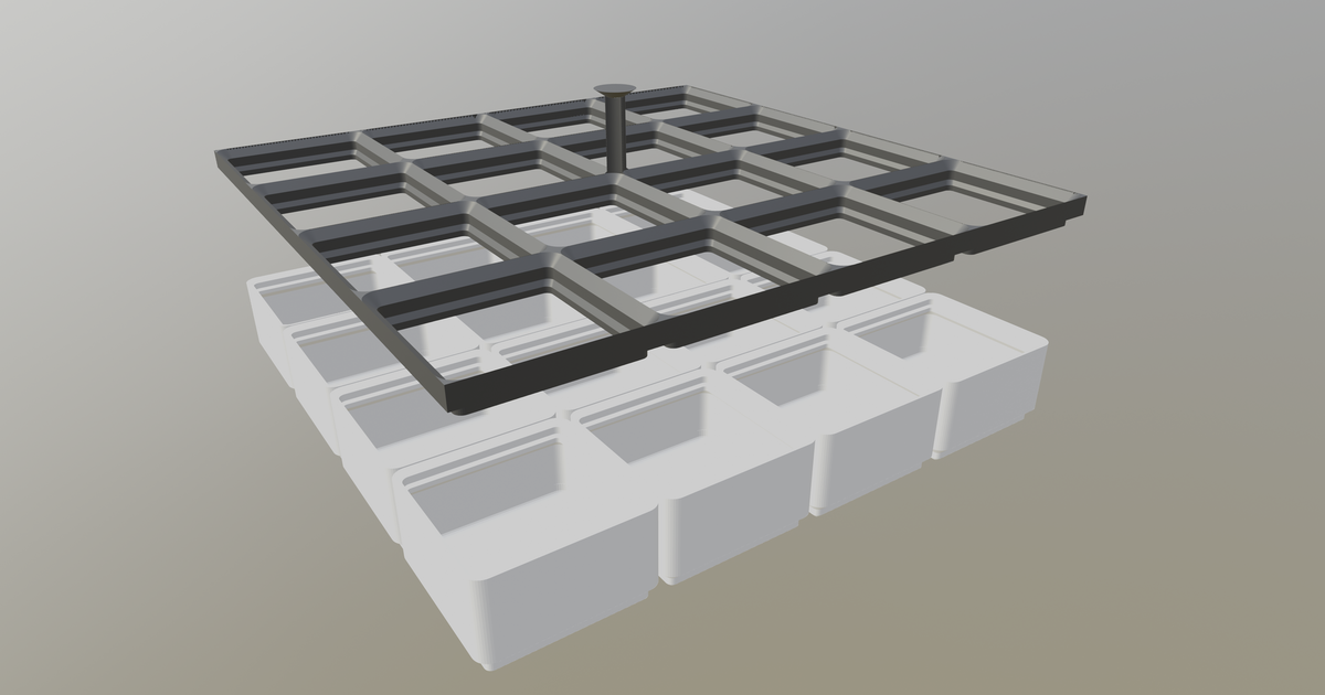 Gridfinity Stackable Baseplate with Handle (4x4) por srirachachacha ...