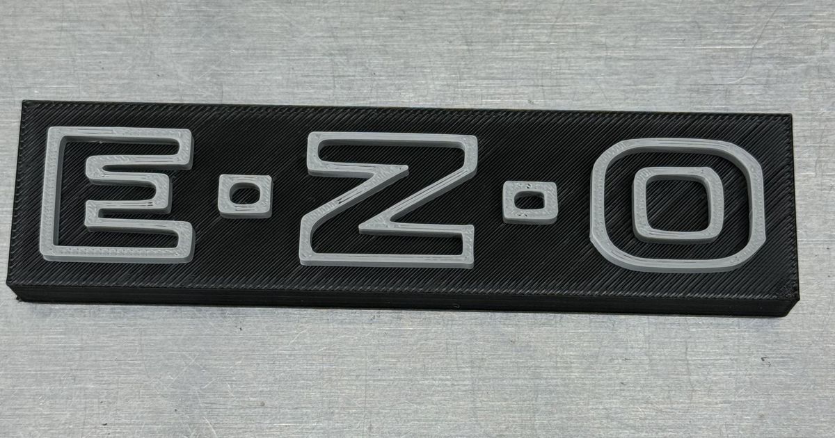 EZO 80's Band Sign by rsnider2 | Download free STL model | Printables.com