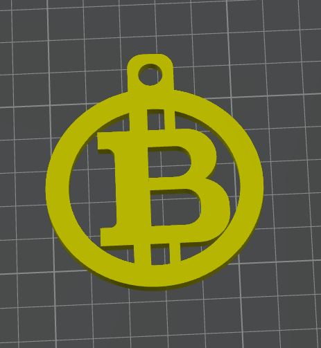 Keychain BTC logo by Ibextronic | Download free STL model | Printables.com