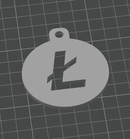Litecoin Keychain by Ibextronic | Download free STL model | Printables.com