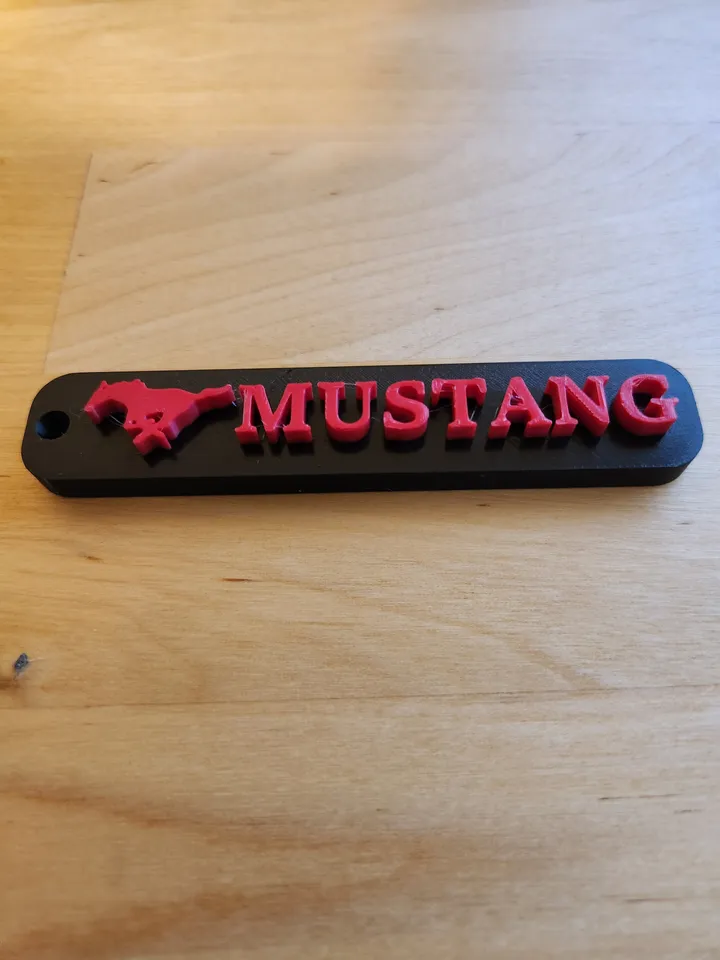 Mustang Keychain by Phooba | Download free STL model | Printables.com
