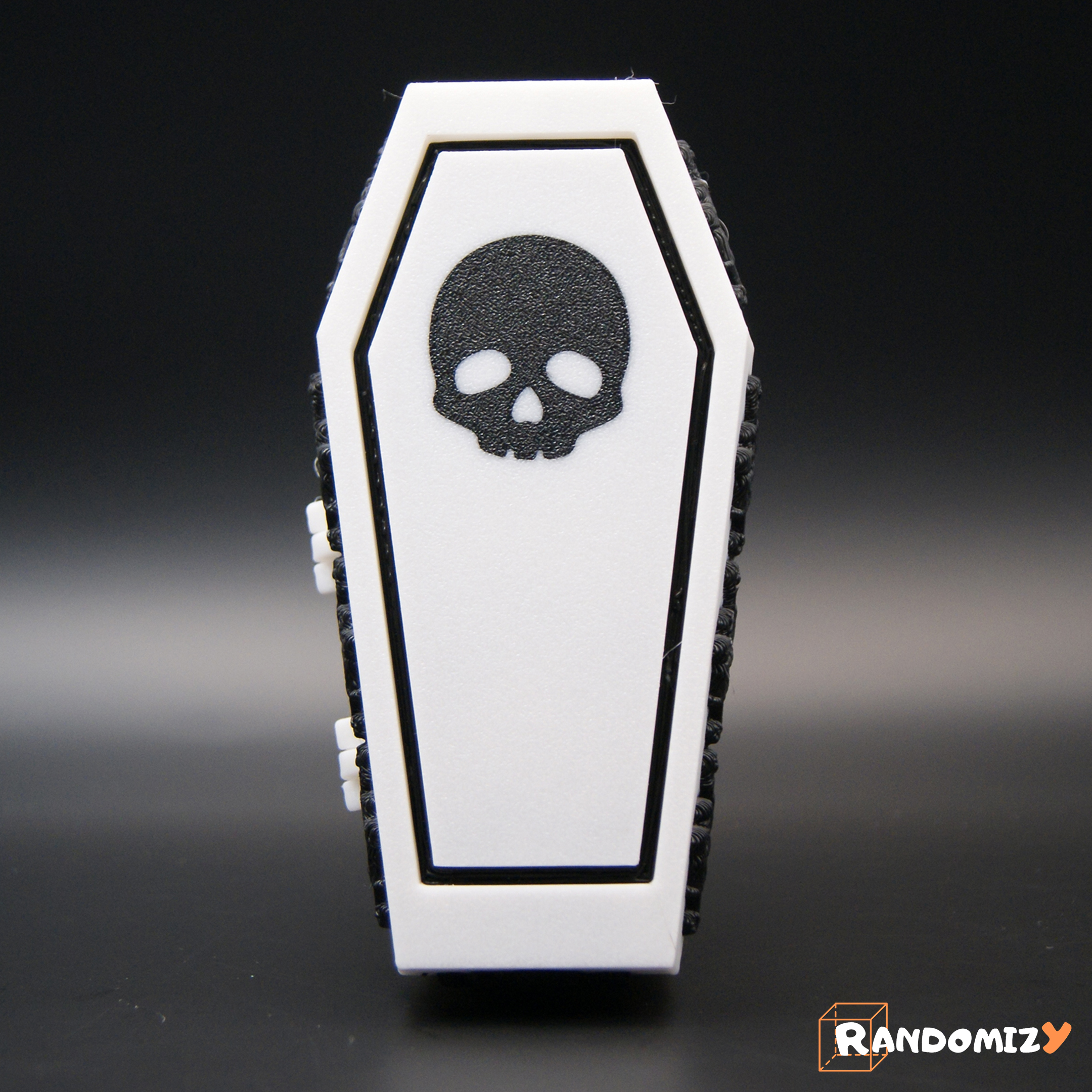 Coffin Shaped Box (Skull) by Randomizy | Printables Store