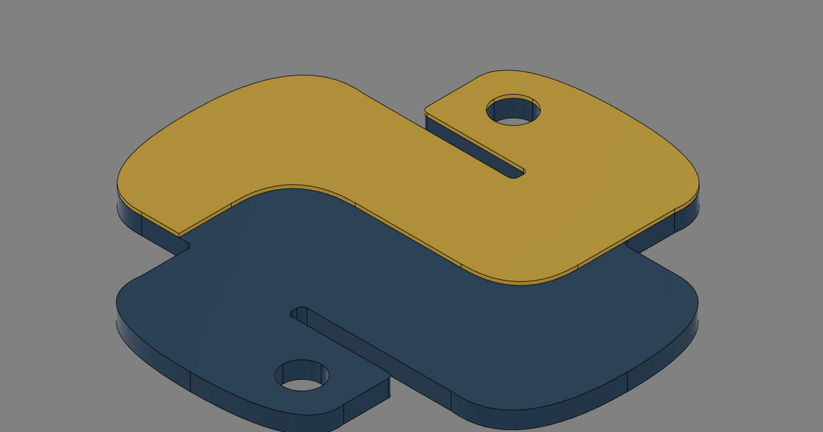 Multicolor Developer Keychains without MMU by boop | Download free STL ...