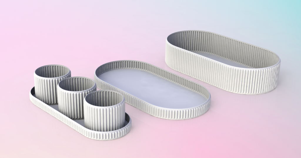 DECOR KIT - TRAYS AND PLANT POT by Profissão maker | Download free STL ...