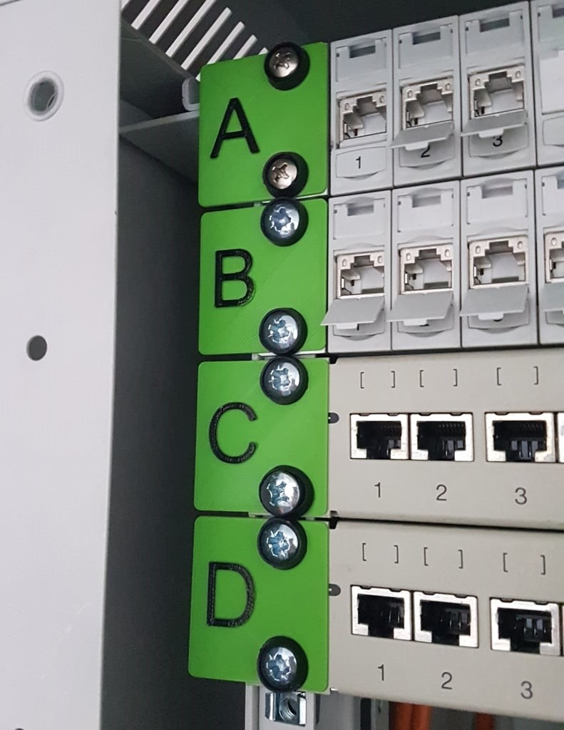 Patchpanel Beschriftung | Patchpanel Label by Schmitt | Download free ...