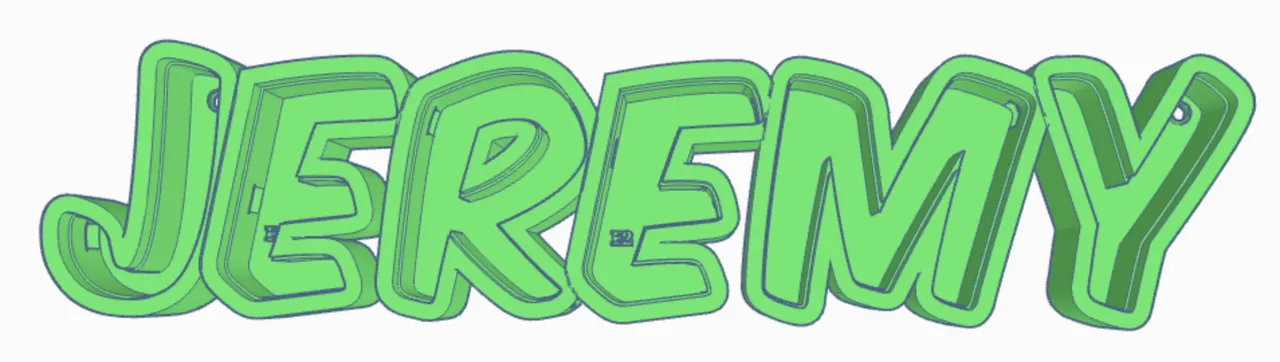 JEREMY LED- Namenslampe (Name lamp) by T-D3SIGN | Download free STL ...