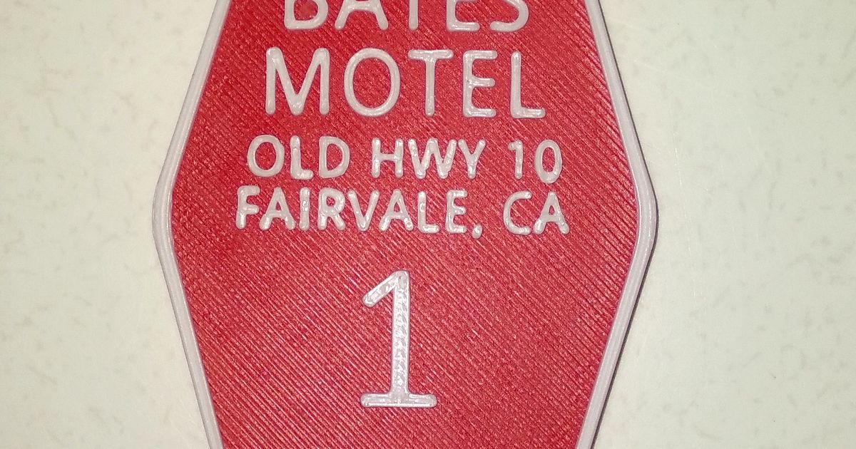 Bates Motel Key Fob by MadP 3D | Download free STL model | Printables.com