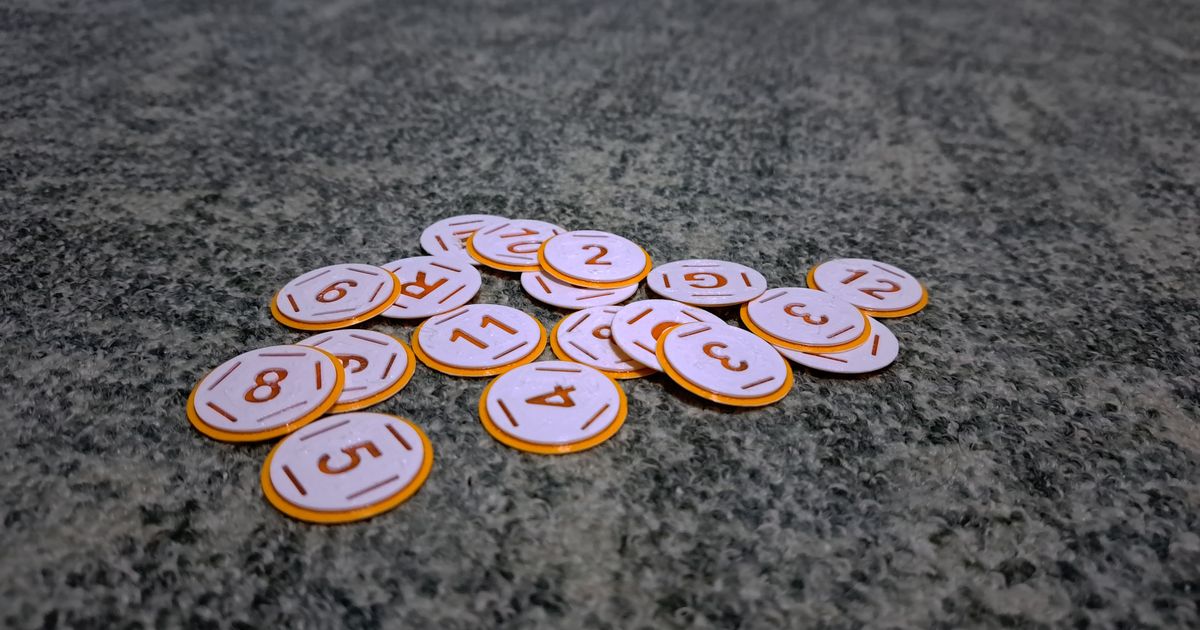 | Catan | Number Chits - base game by Sedak | Download free STL model ...