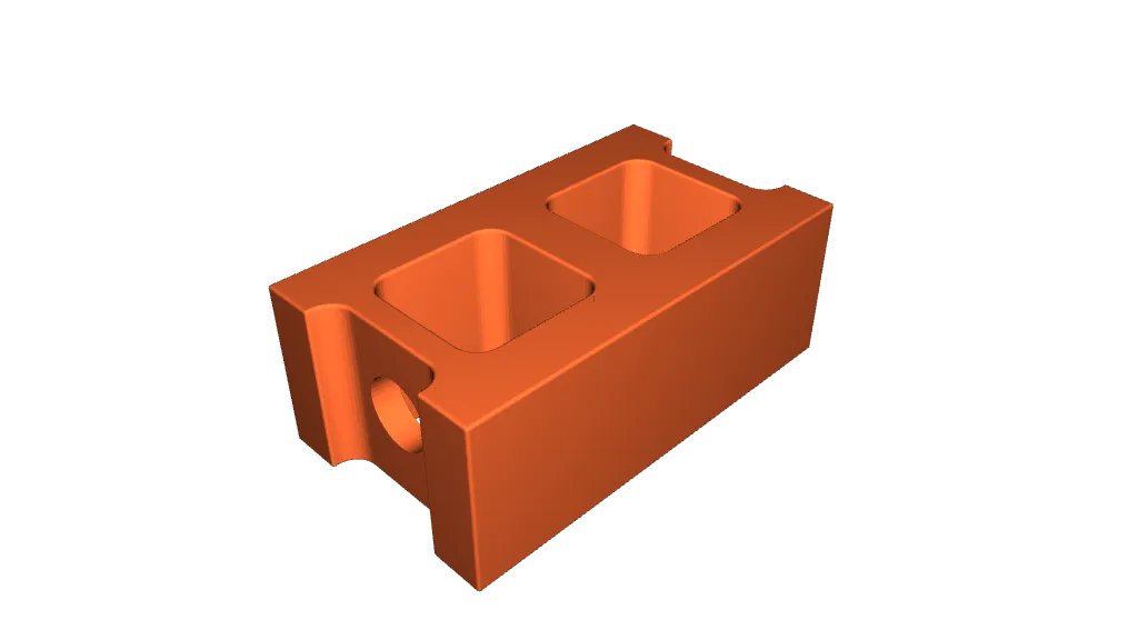 Cement Block Key Chain by Matthew Wegmann | Download free STL model ...